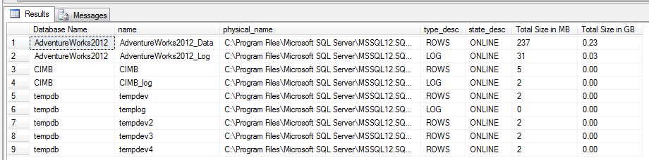 Sql Server T Sql View Filenames And Paths Sql Conjuror