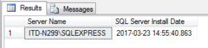SQL Server – T-SQL -When Your SQL Server Was Installed | SQL Conjuror